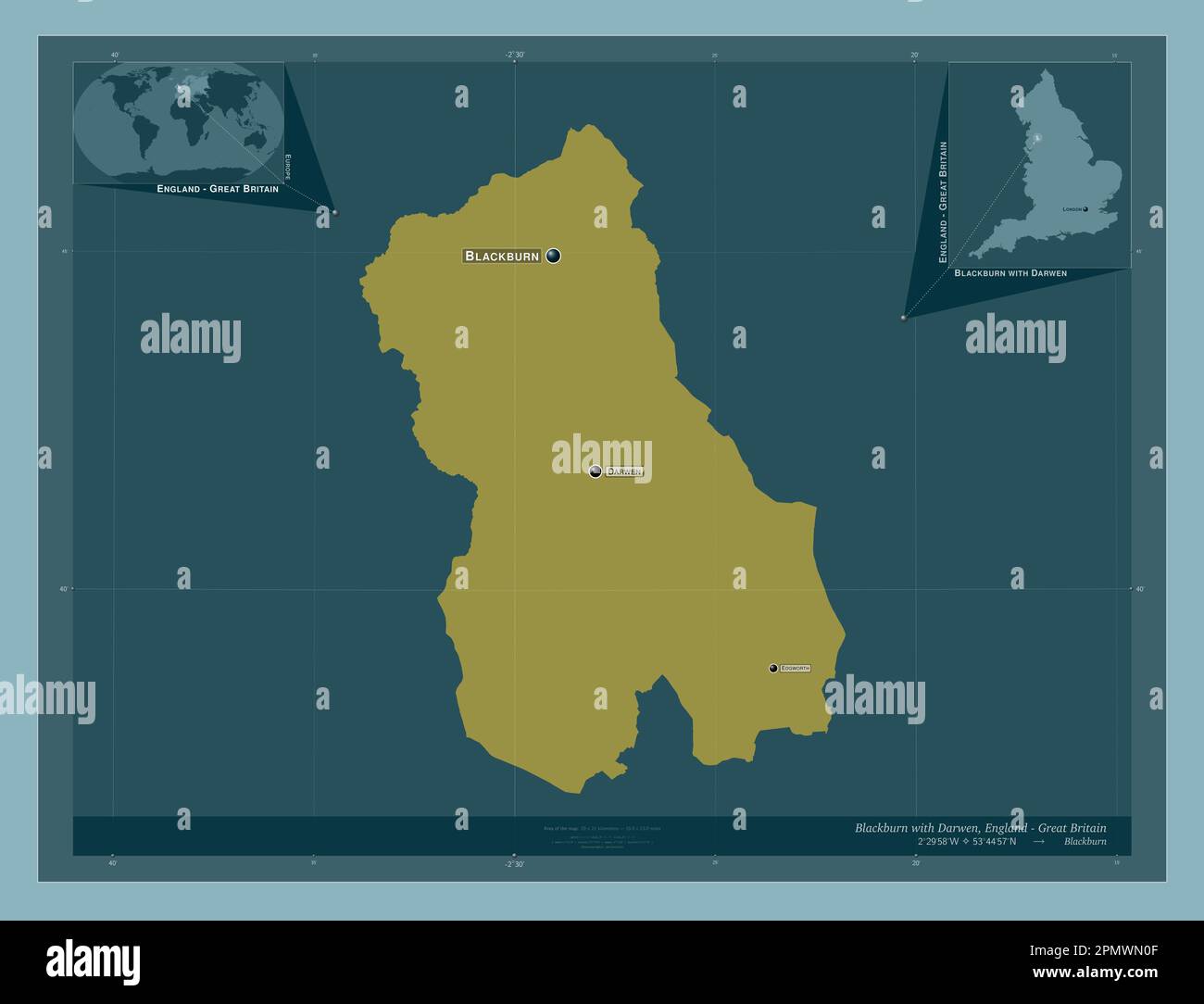 Blackburn with Darwen, unitary authority of England - Great Britain ...