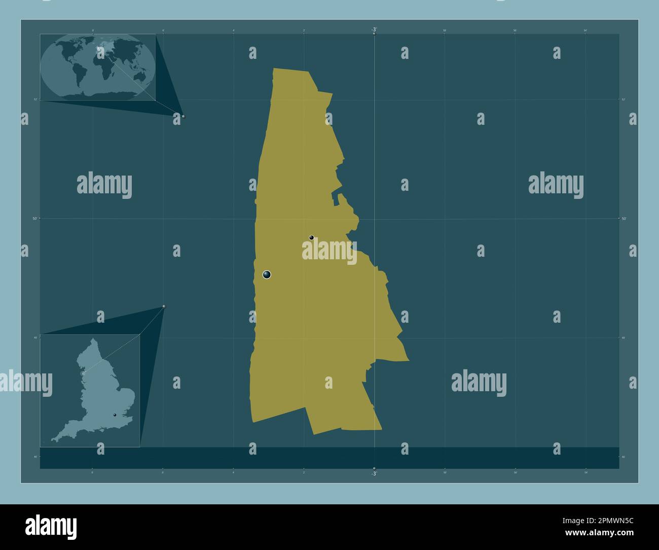 Blackpool, administrative county of England - Great Britain. Solid ...