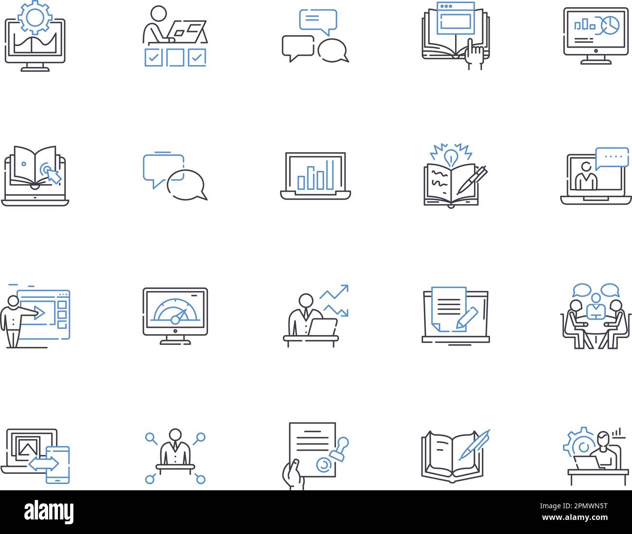 Work from home outline icons collection. Home-based, telecommuting ... Work from home outline icons collection. Home-based, telecommuting ...