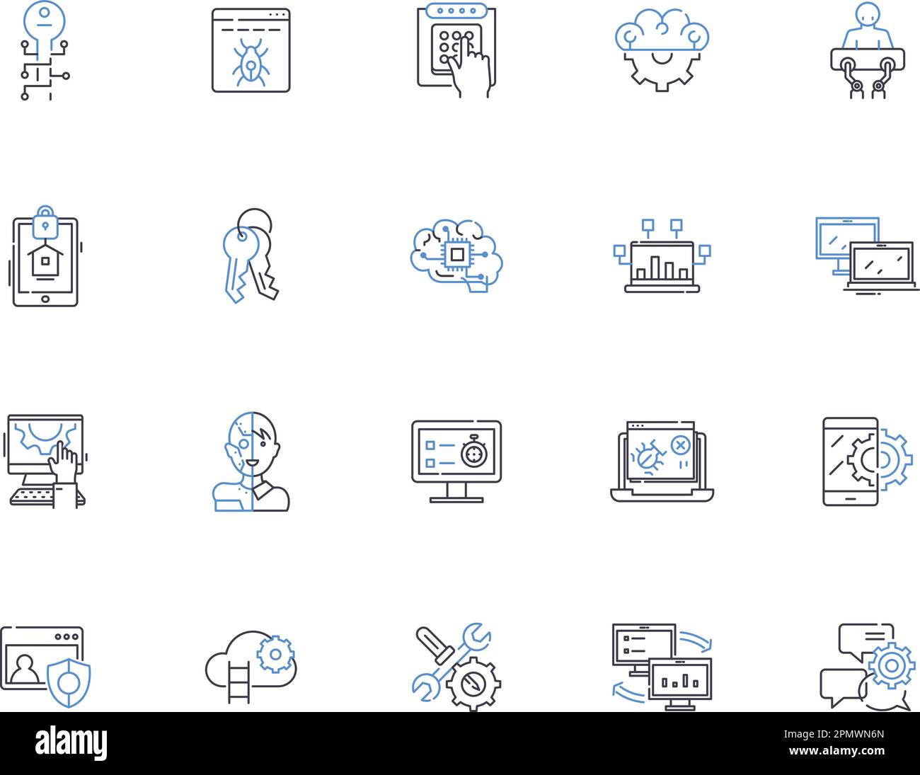 Server outline icons collection. Server, Hosting, Servers, Web-Server ... Server outline icons collection. Server, Hosting, Servers, Web-Server ...