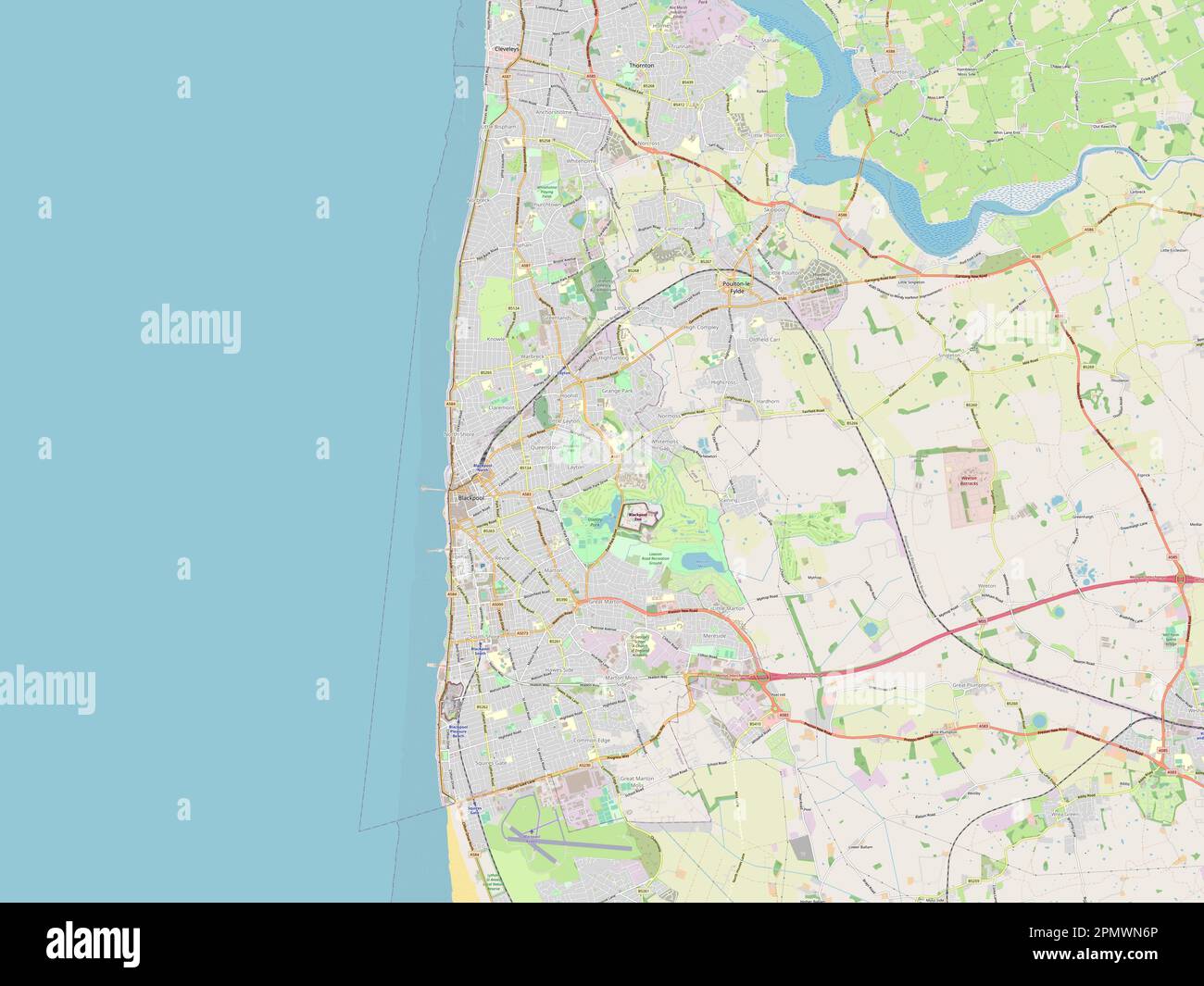 Blackpool, administrative county of England - Great Britain. Open ...