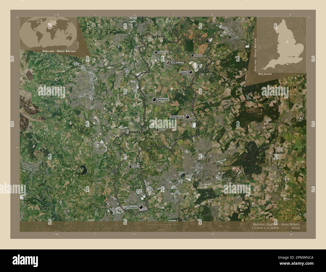 Bolsover, non metropolitan district of England - Great Britain. High ...