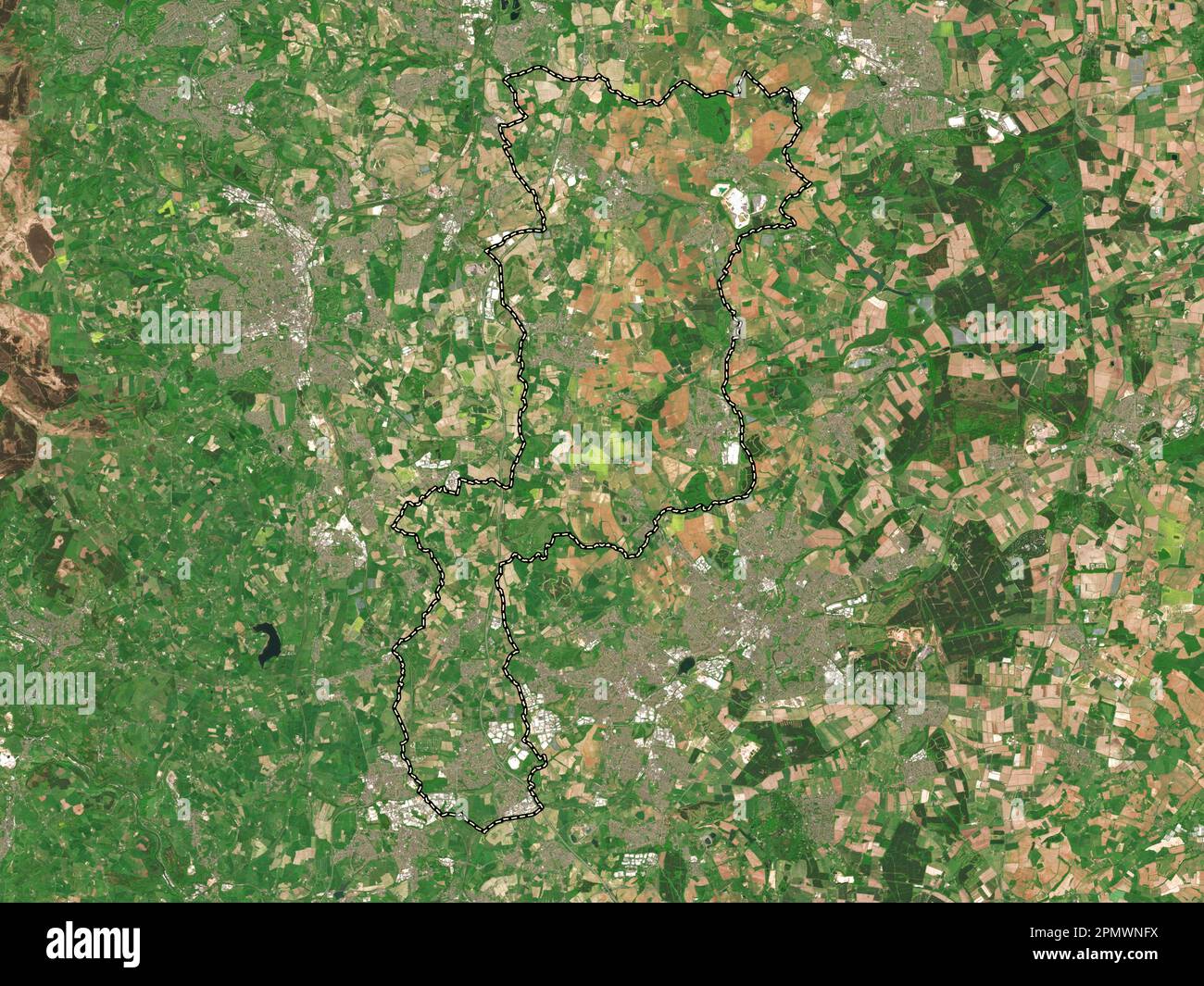 Bolsover, non metropolitan district of England - Great Britain. Low ...