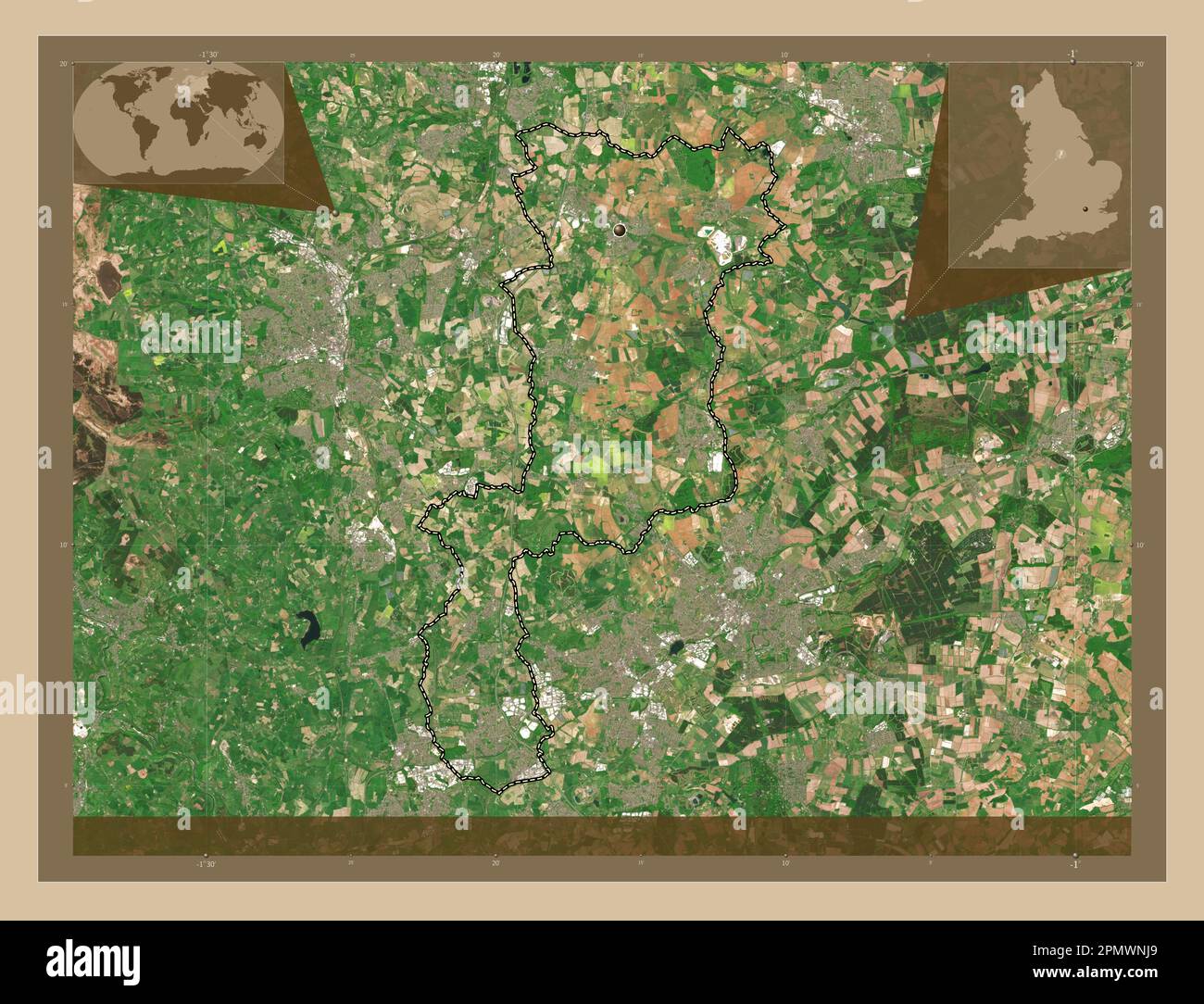 Bolsover, non metropolitan district of England - Great Britain. Low ...