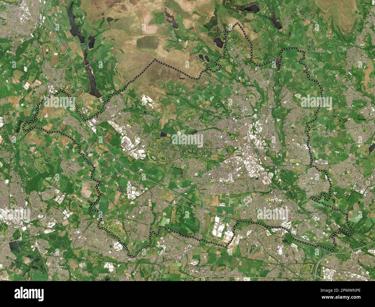Bolton, administrative county of England - Great Britain. Low ...