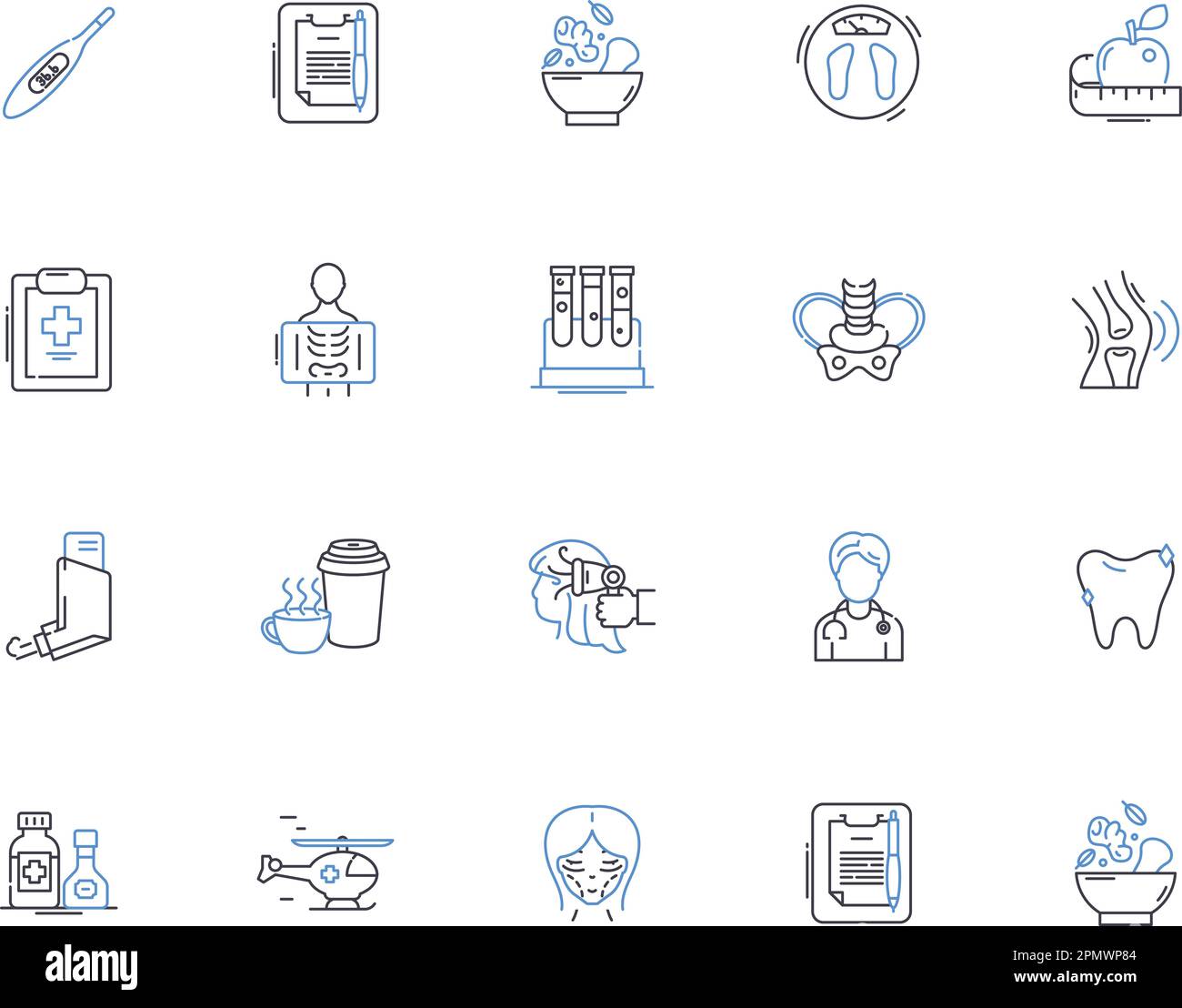 Healthcare outline icons collection. Medicine, Health, Treatment, Care ...