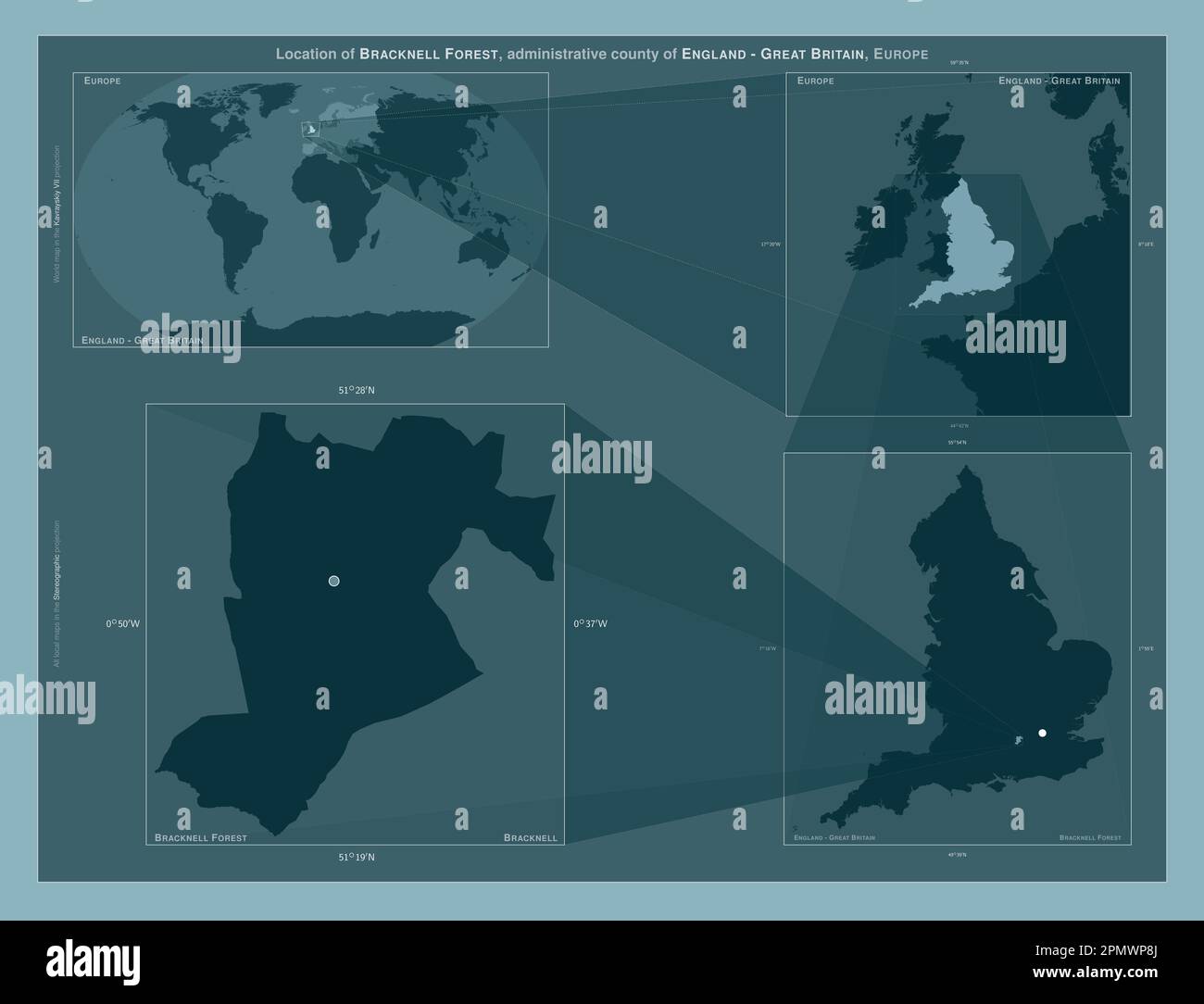 Bracknell Forest, administrative county of England - Great Britain ...