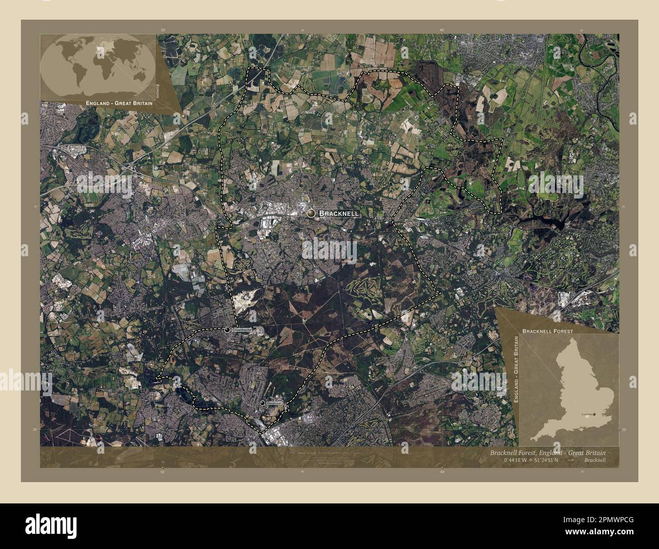 Bracknell Forest, administrative county of England - Great Britain ...