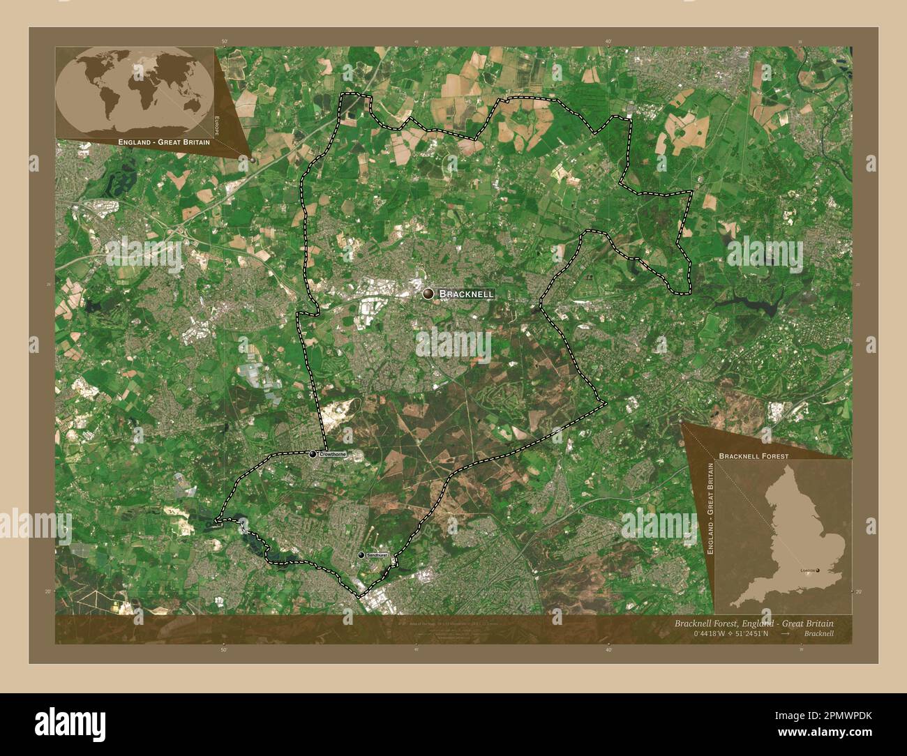Bracknell map hi-res stock photography and images - Alamy