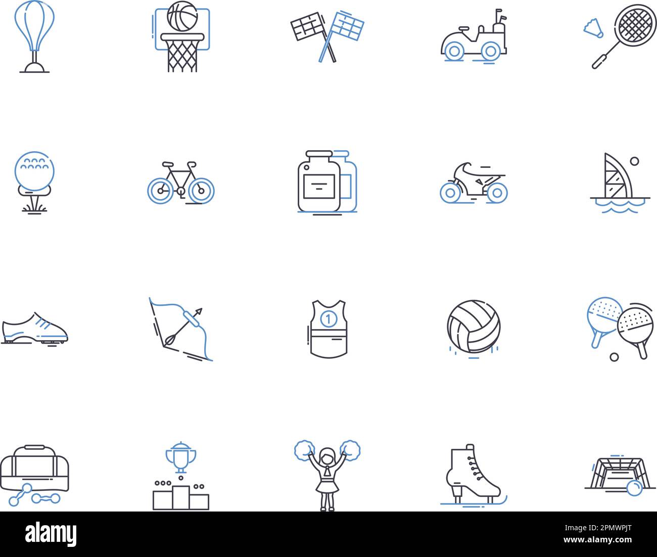 Sport outline icons collection. Sport, Athletics, Baseball, Basketball ...