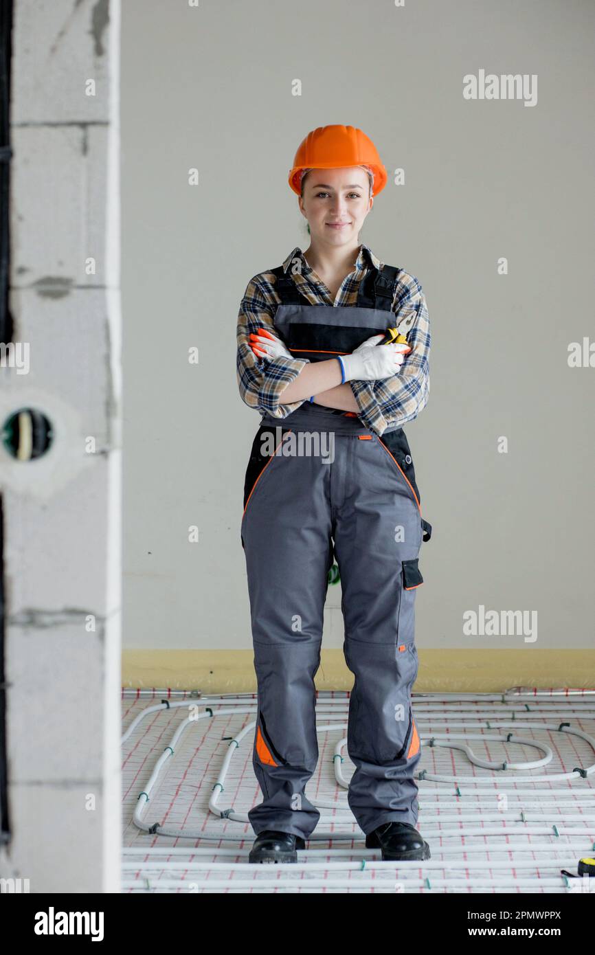 Portrait happy electrical engineer in hi-res stock photography and ...