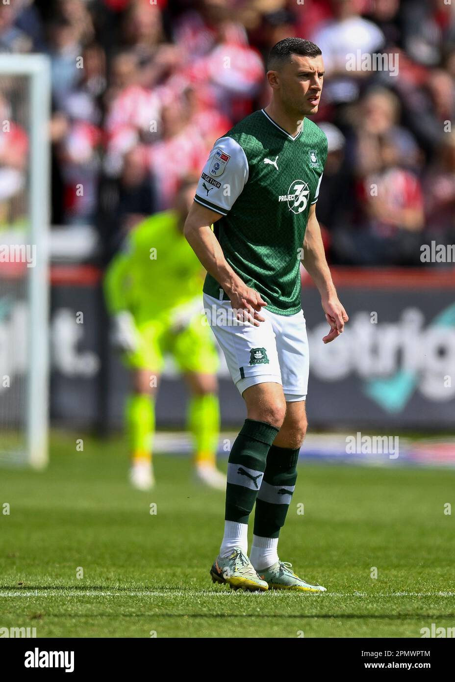 James Wilson #5 of Plymouth Argyle during the Sky Bet League 1 match ...