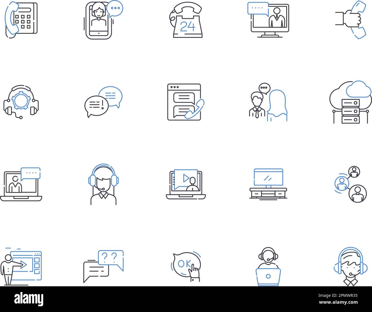 Television outline icons collection. Television, TV, Set, Screen ...