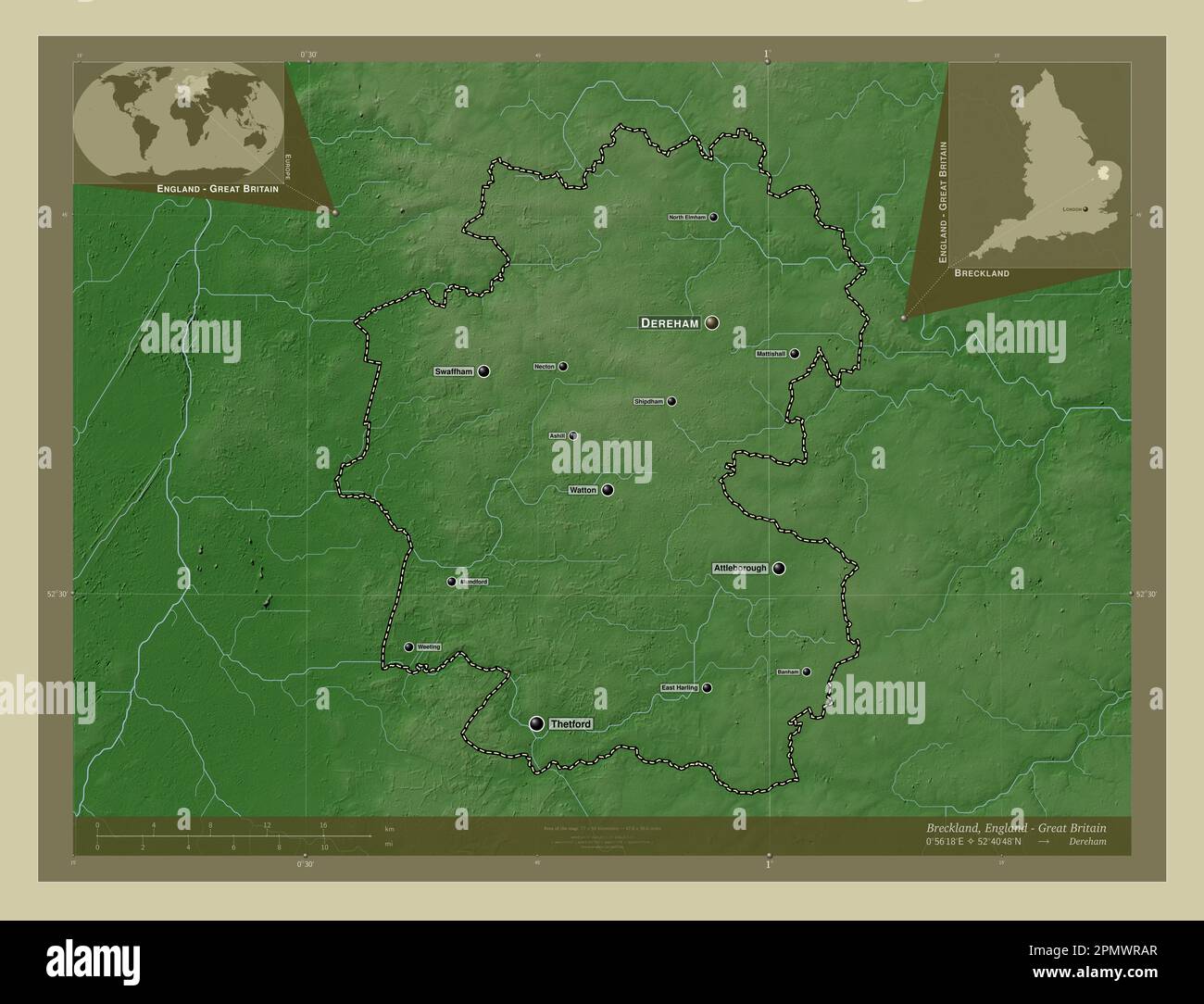 Breckland, non metropolitan district of England - Great Britain ...