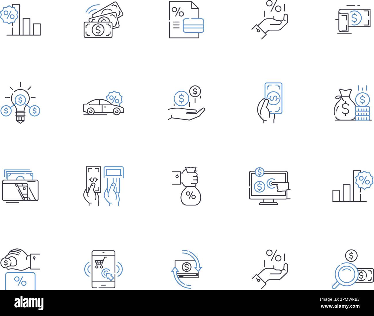 Sales people outline icons collection. Salespeople, Seller, Vendors ...