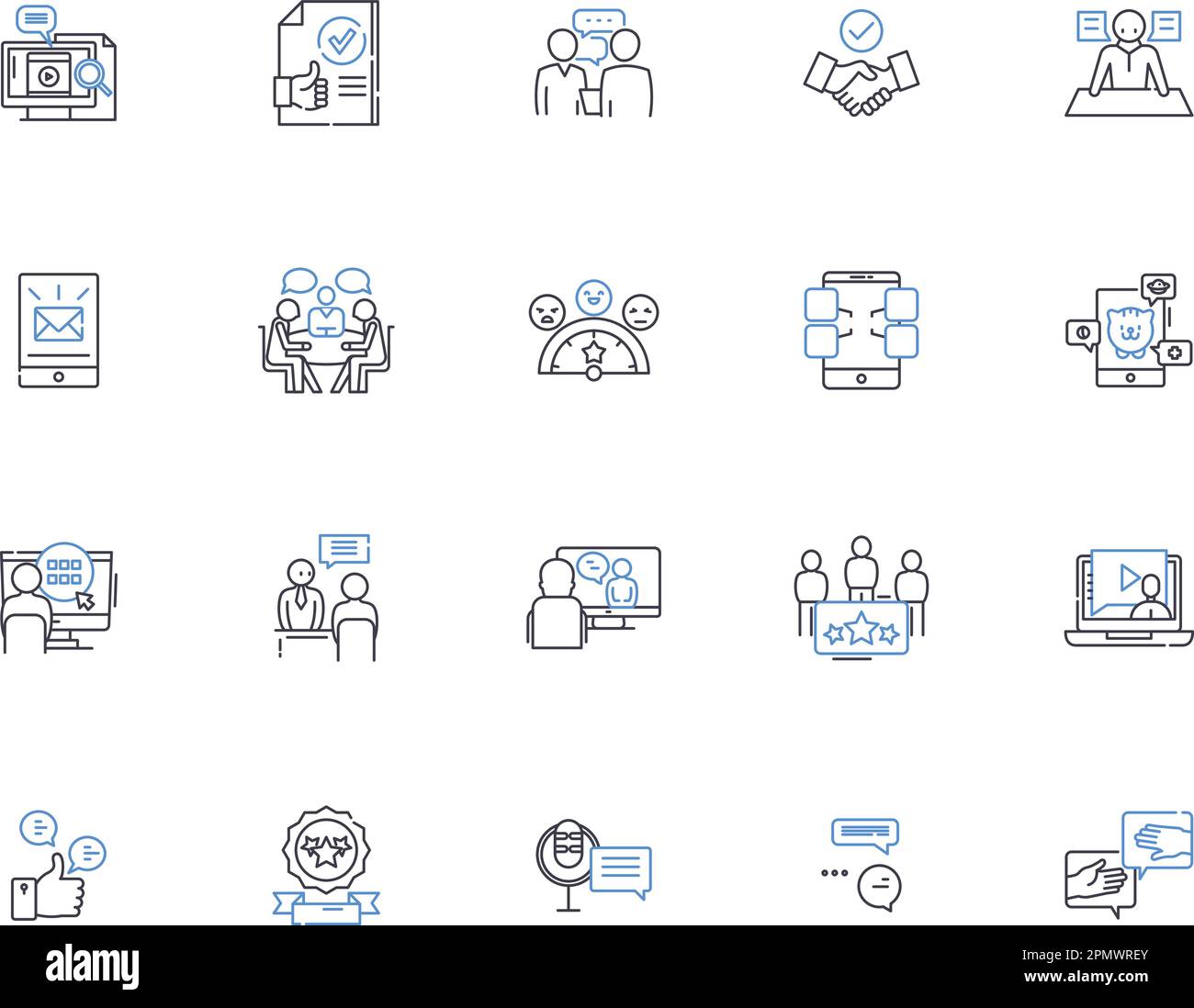 Reviews outline icons collection. Reviews, Ratings, Opinions, Feedback ...