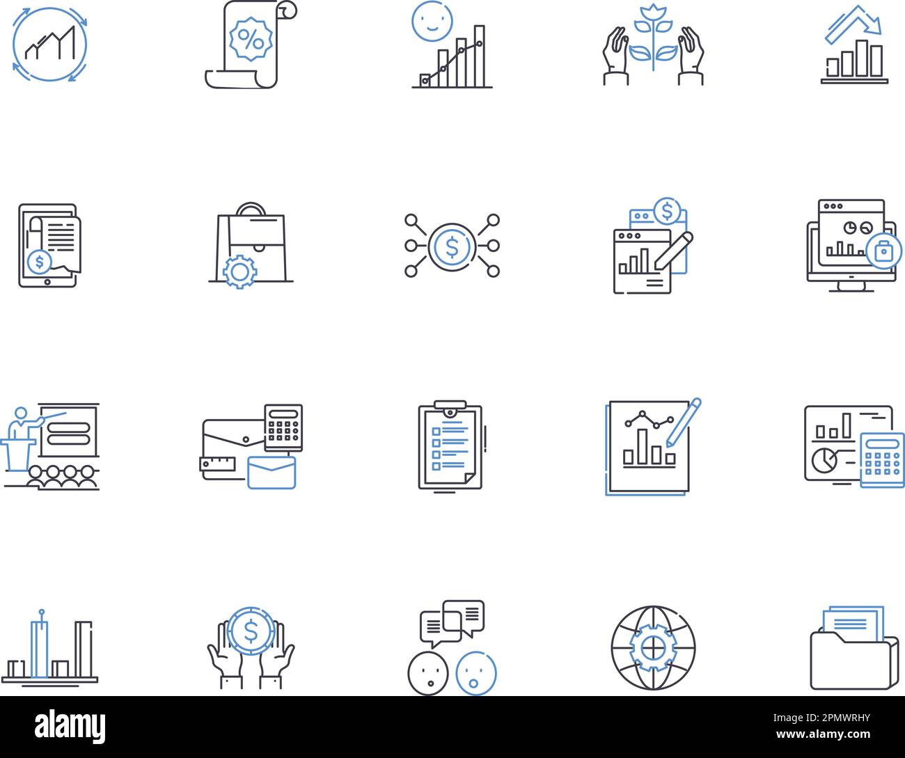 Assessment Outline Icons Collection Testing Evaluation Examination