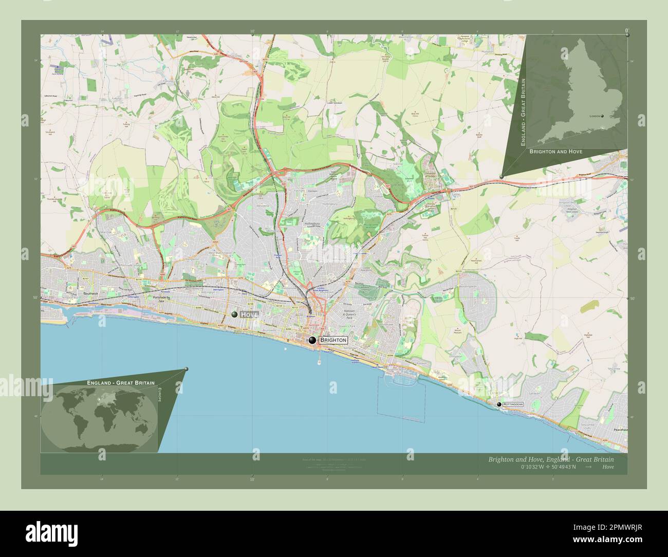 Brighton and Hove, unitary authority of England - Great Britain. Open ...
