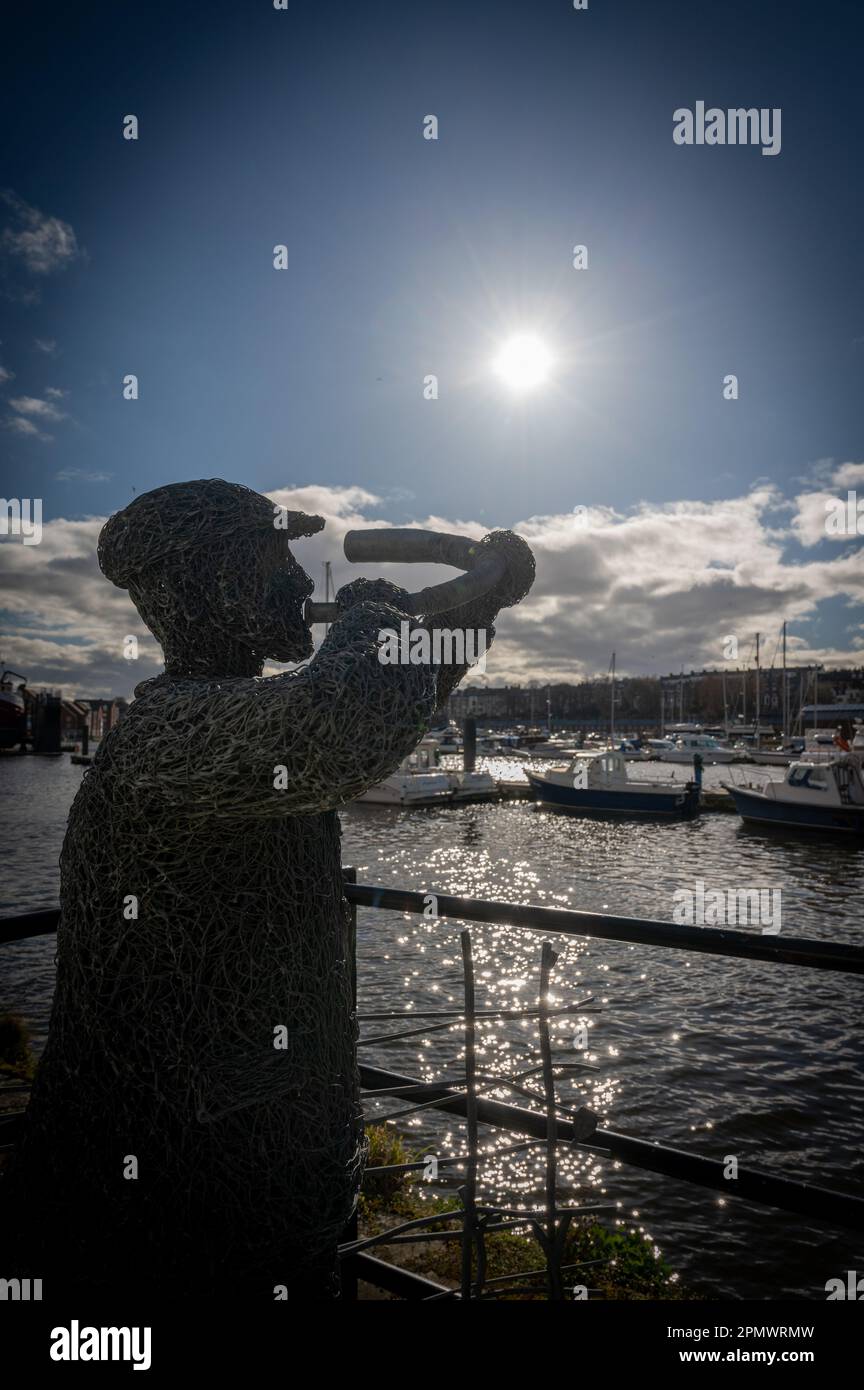 Penny Hedge sculpture, Whitby Stock Photo - Alamy