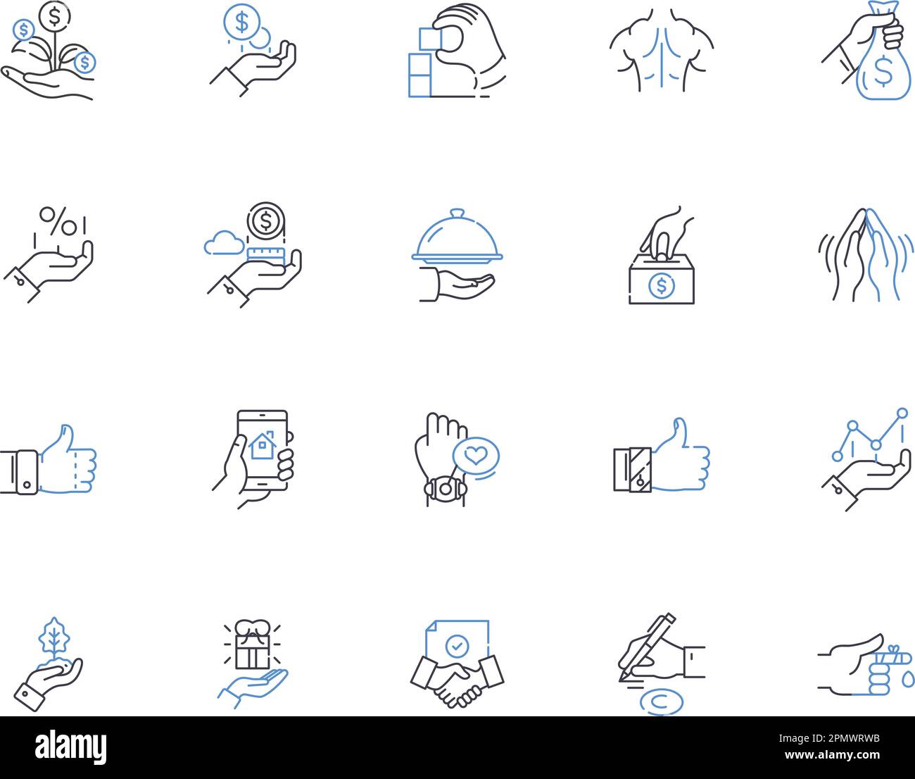 Growth outline icons collection. Expansion, Advancement, Increase ...