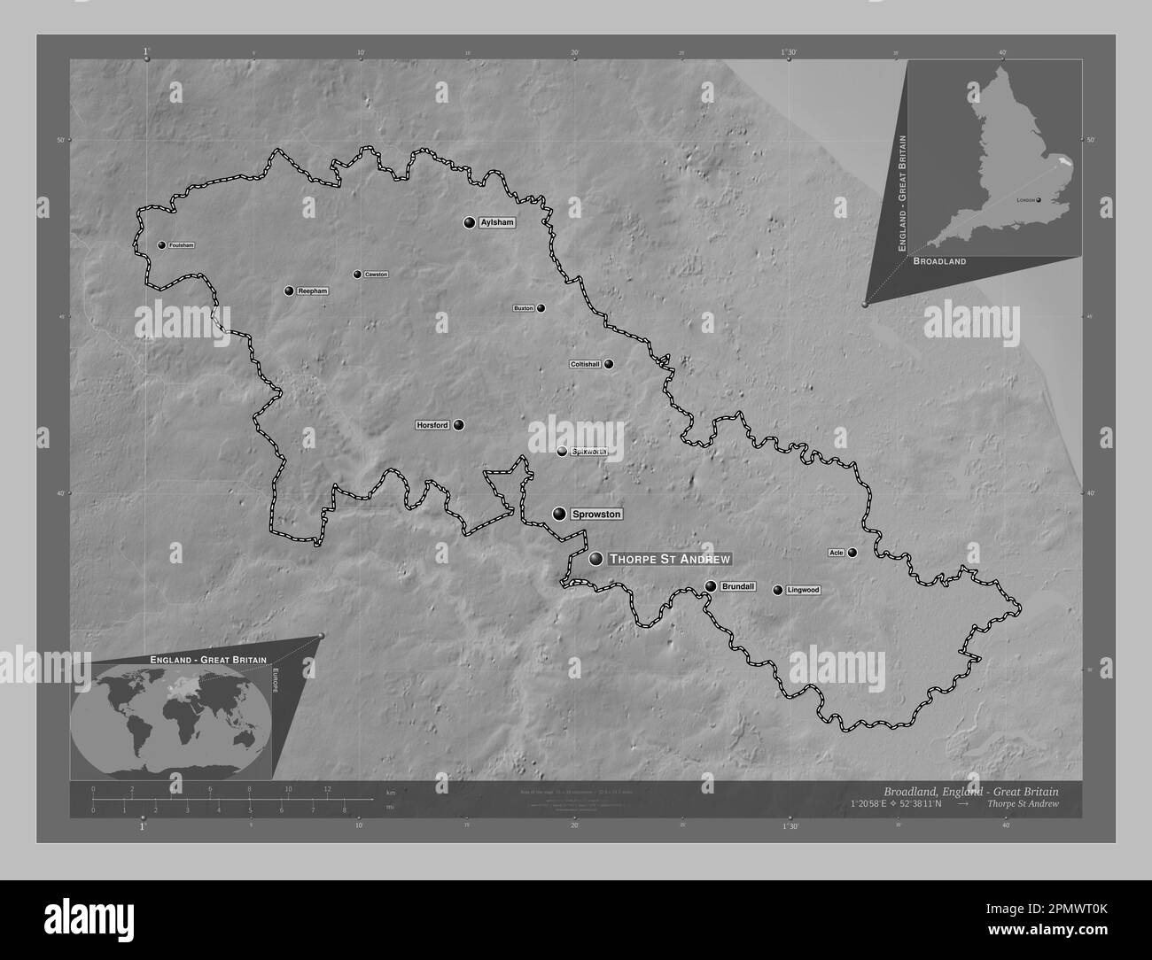 Broadland, non metropolitan district of England - Great Britain ...