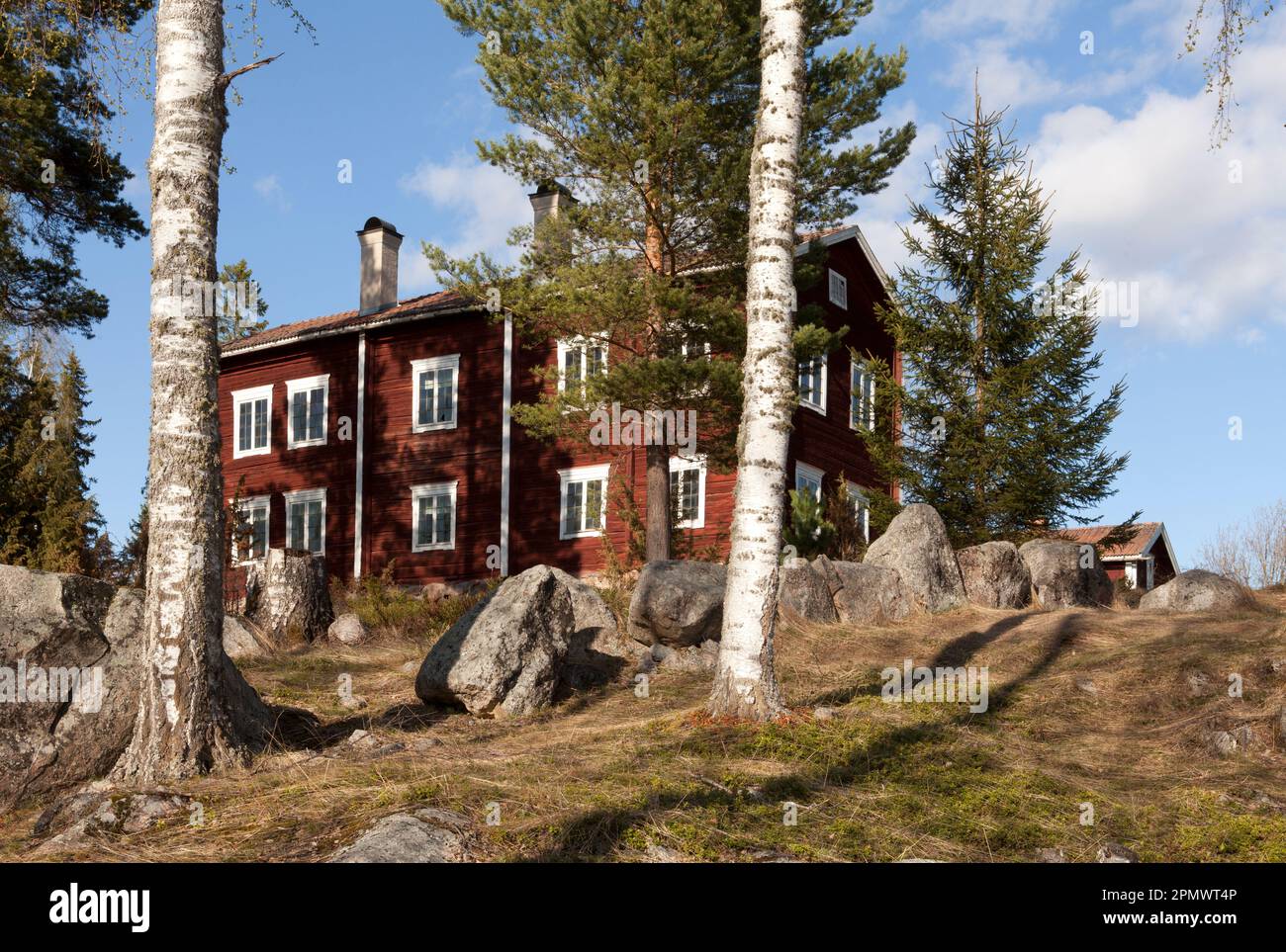 ALFTA, SWEDEN ON MAY 11, 2013. View of a building belonging to Ol ...