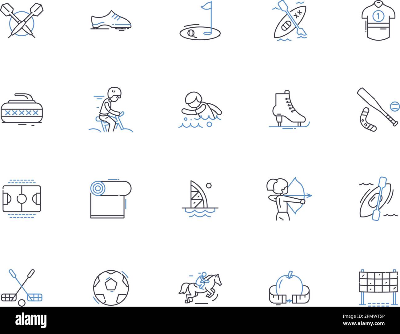 Sport activities outline icons collection. Sports, Activities, Games ...