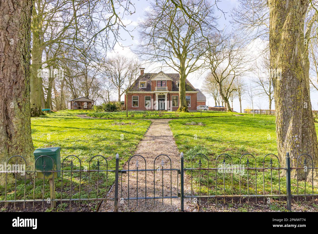 Dorwerd, The Netherlands - March 27, 2023: Picturesque house iwith ...