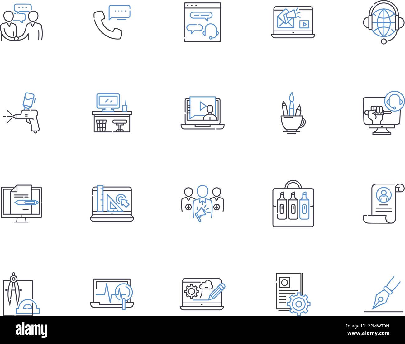Workshop outline icons collection. Workshop, Training, Seminar ... Workshop outline icons collection. Workshop, Training, Seminar ...