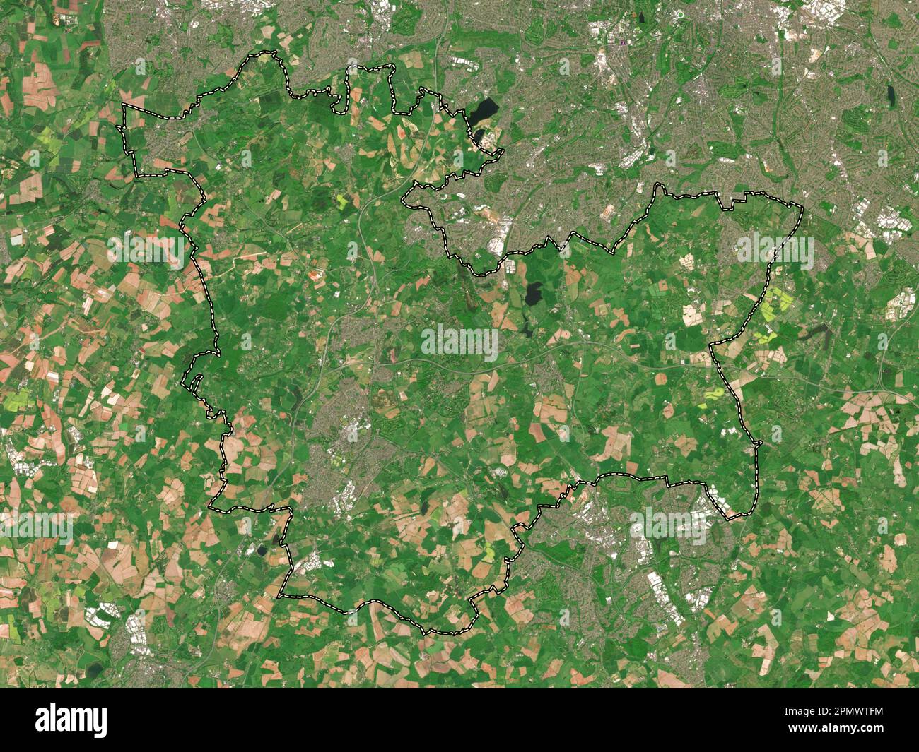 Bromsgrove, non metropolitan district of England - Great Britain. Low ...