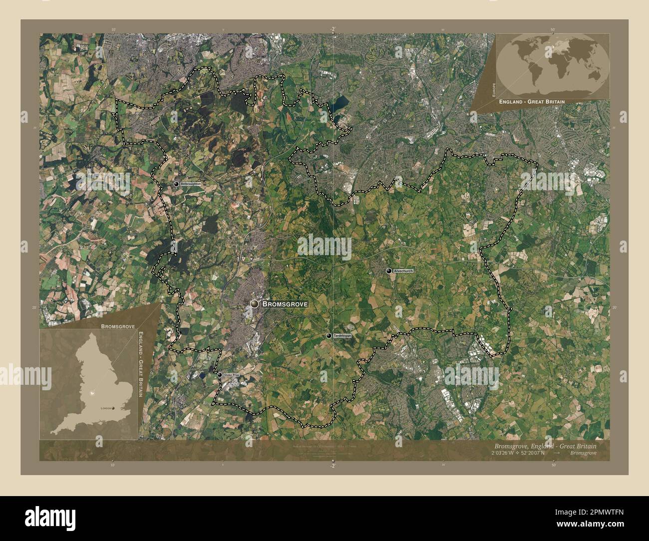 Bromsgrove, non metropolitan district of England - Great Britain. High ...