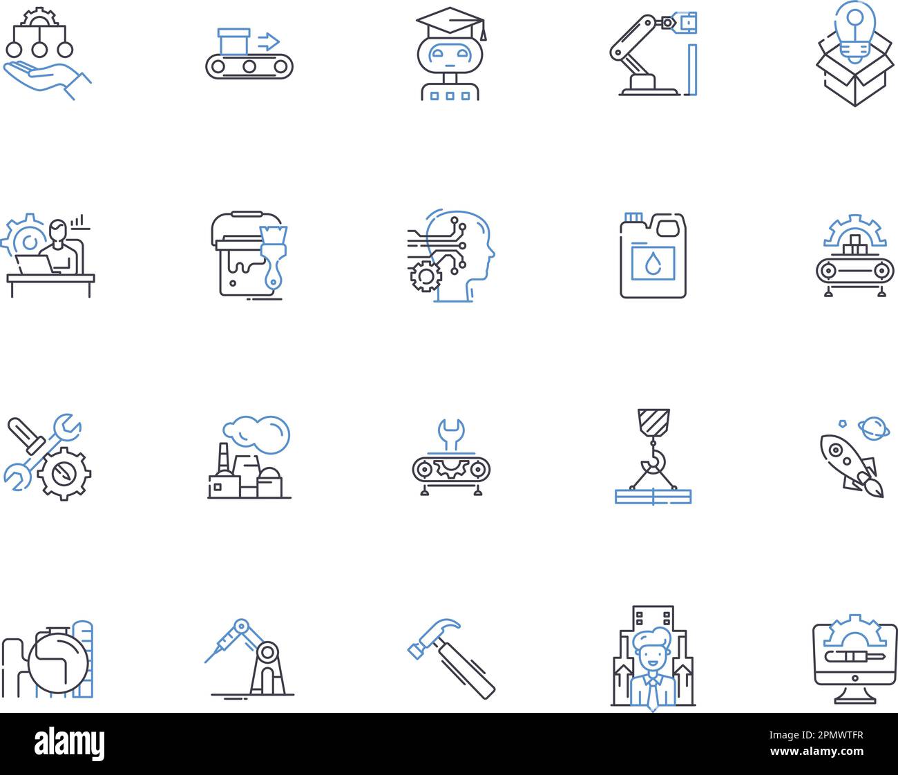 Import and export outline icons collection. import, export, customs ... Import and export outline icons collection. import, export, customs ...