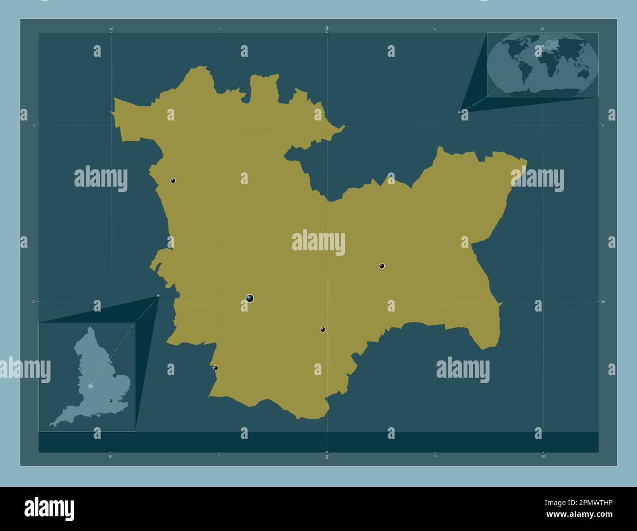 Bromsgrove, non metropolitan district of England - Great Britain. Solid ...