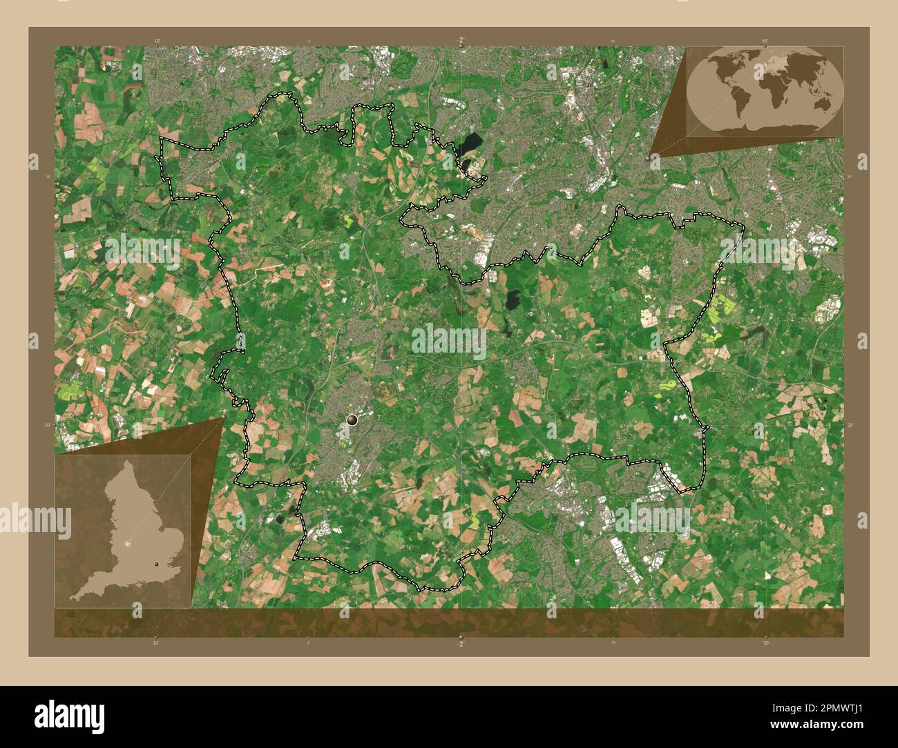 Bromsgrove, non metropolitan district of England - Great Britain. Low ...