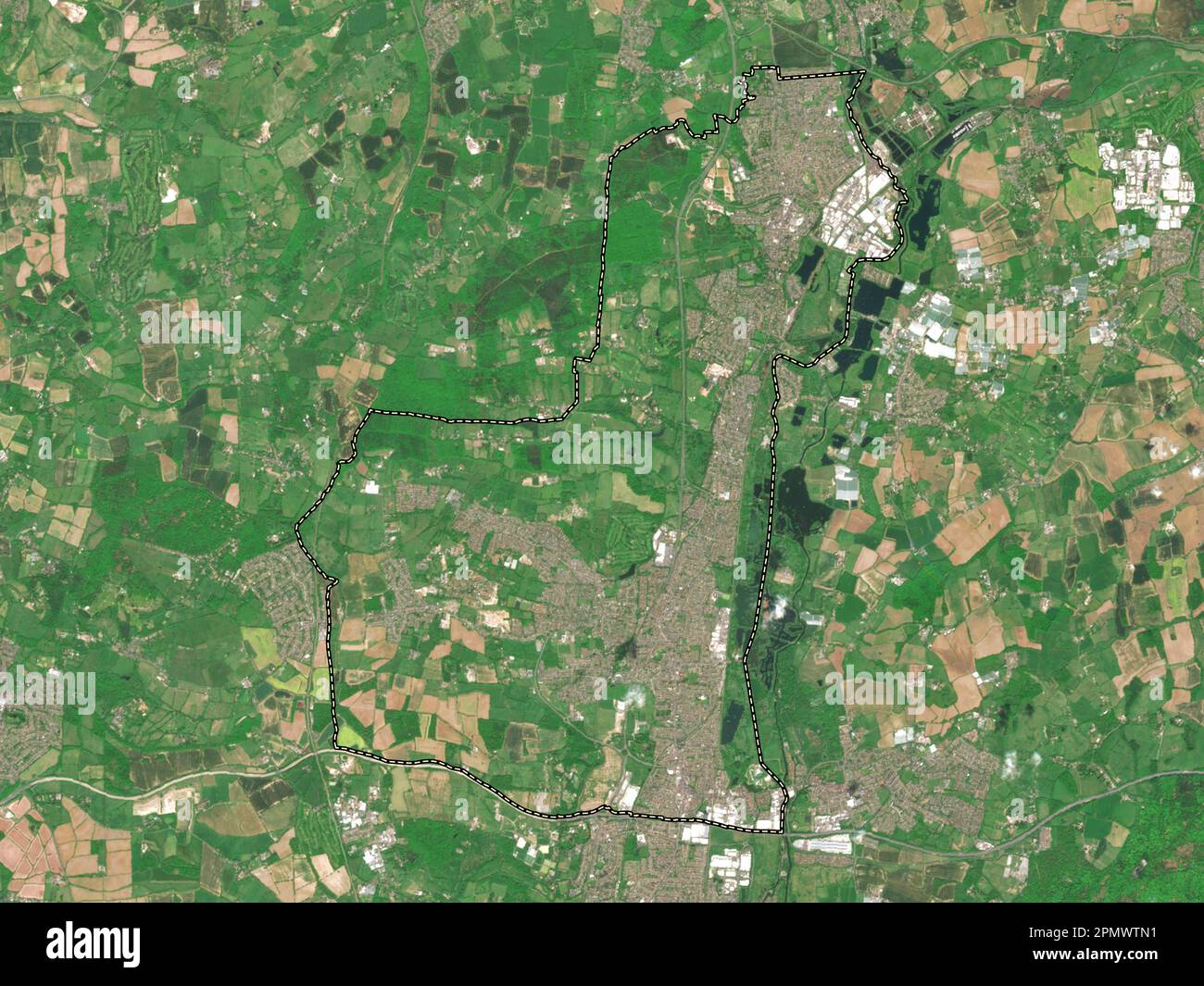 Broxbourne, non metropolitan district of England - Great Britain. Low ...