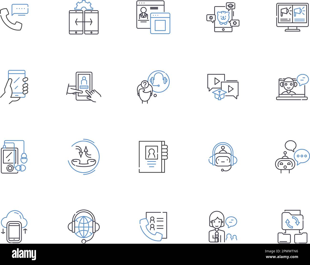 Television outline icons collection. Television, TV, Set, Screen ...