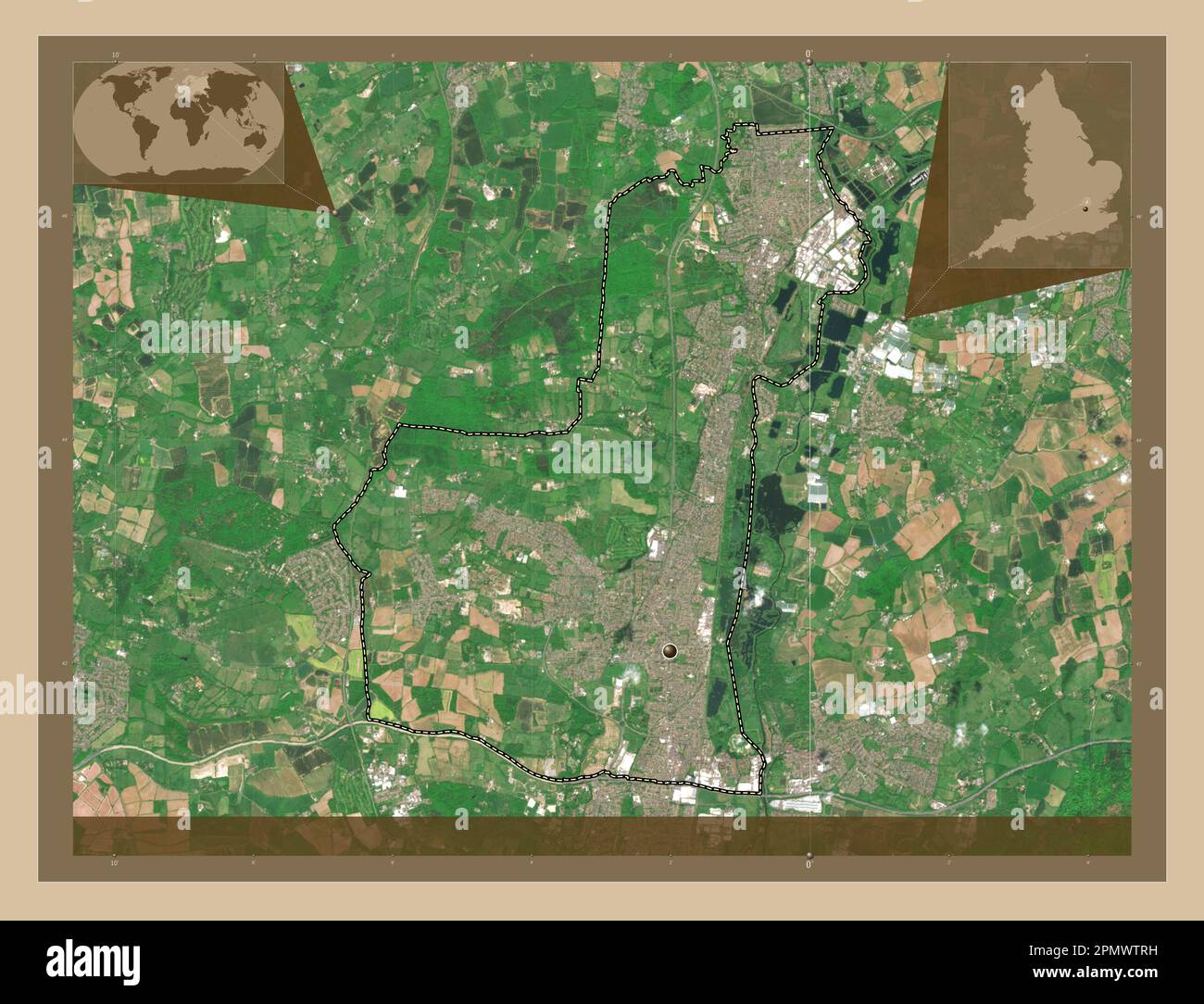 Broxbourne, non metropolitan district of England - Great Britain. Low ...