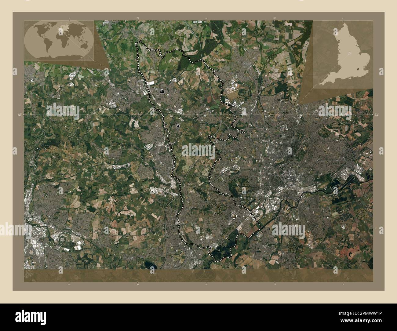 Broxtowe, non metropolitan district of England - Great Britain. High ...