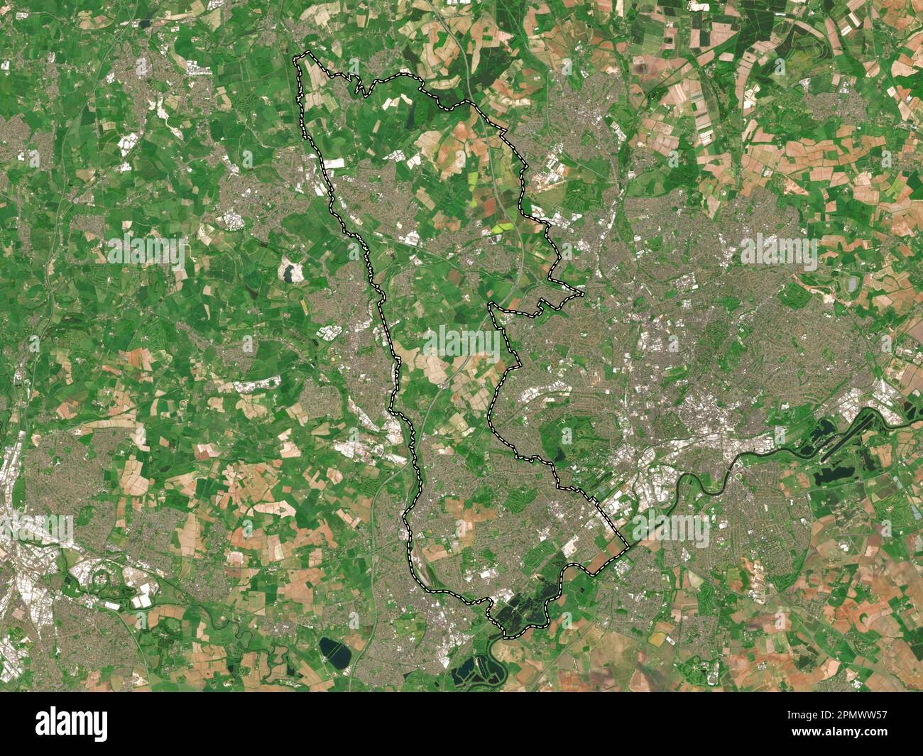 Broxtowe, non metropolitan district of England - Great Britain. Low ...