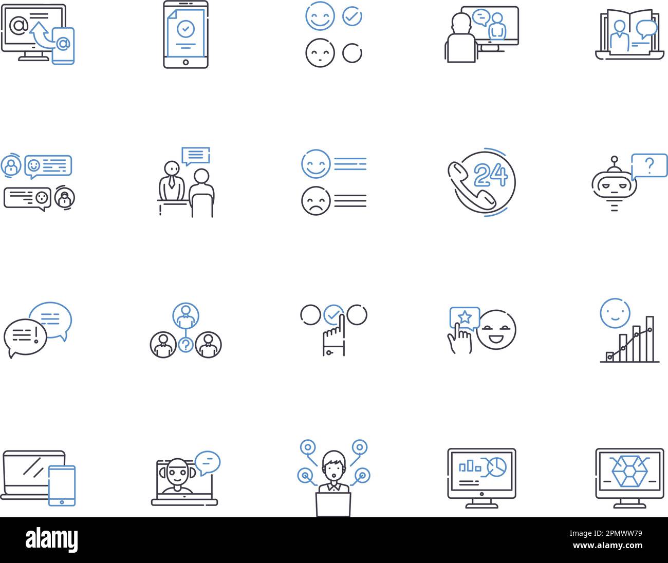 Chatting people outline icons collection. Chatting, People ...