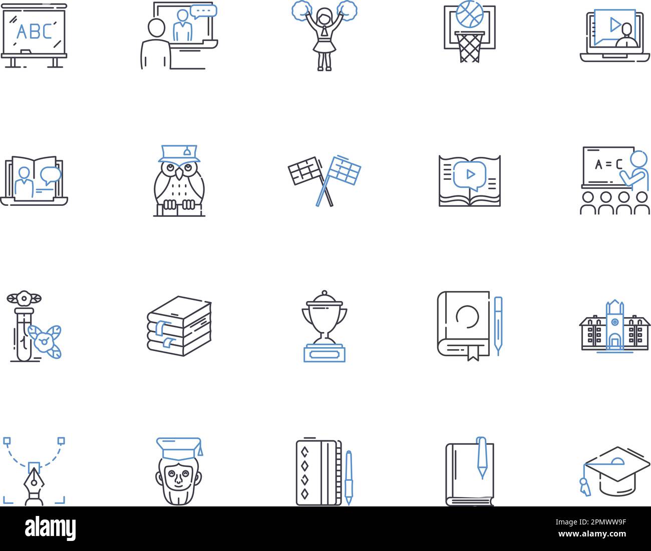 University outline icons collection. University, College, Institution ... University outline icons collection. University, College, Institution ...