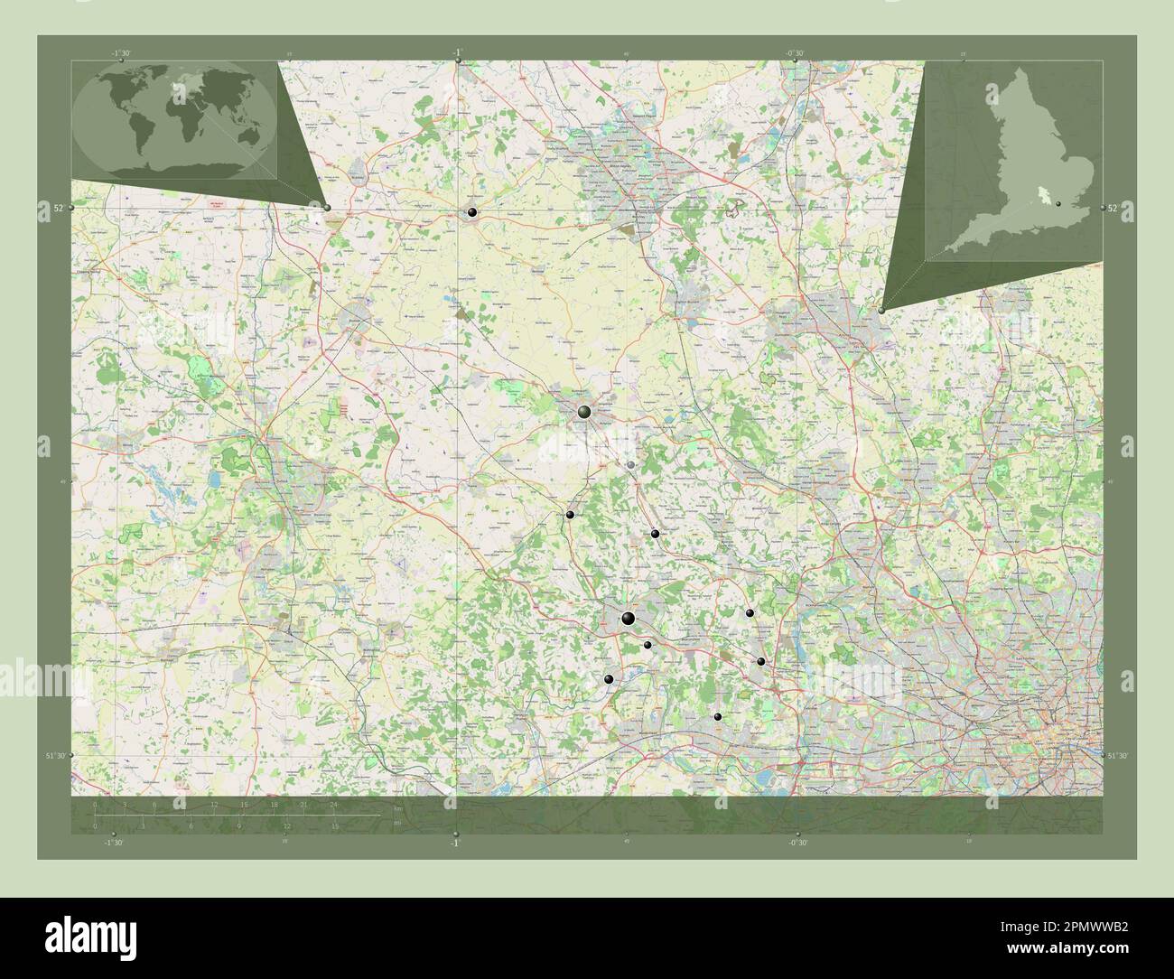 Buckinghamshire, administrative county of England - Great Britain. Open ...