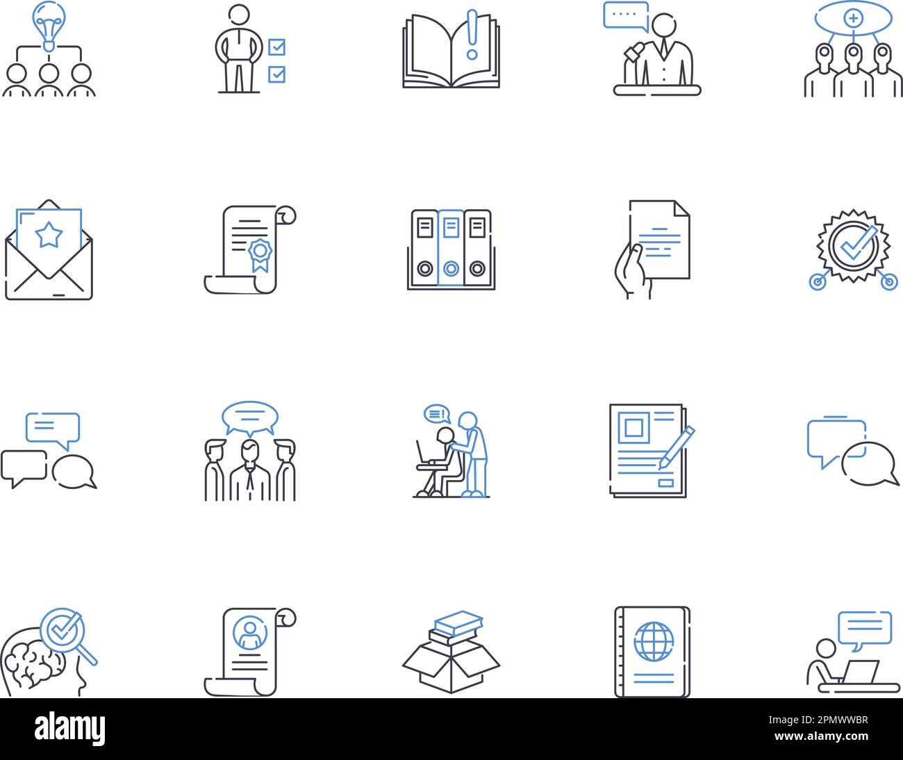 Intellectual property outline icons collection. Copyrights, Patents ...