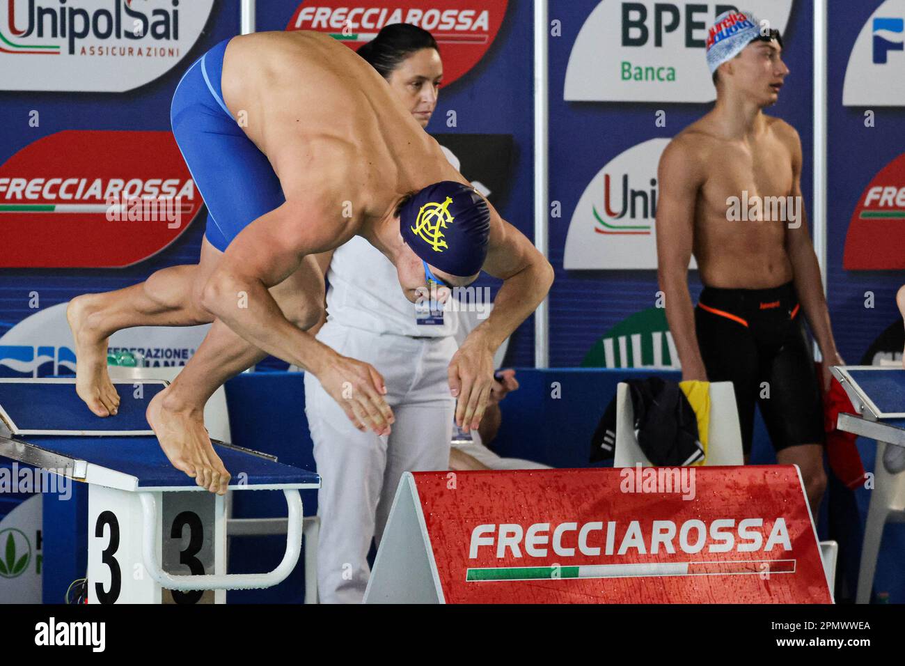 Riccione, Italy. 15th Apr, 2023. Passafaro Davide (Circolo Canottieri ...