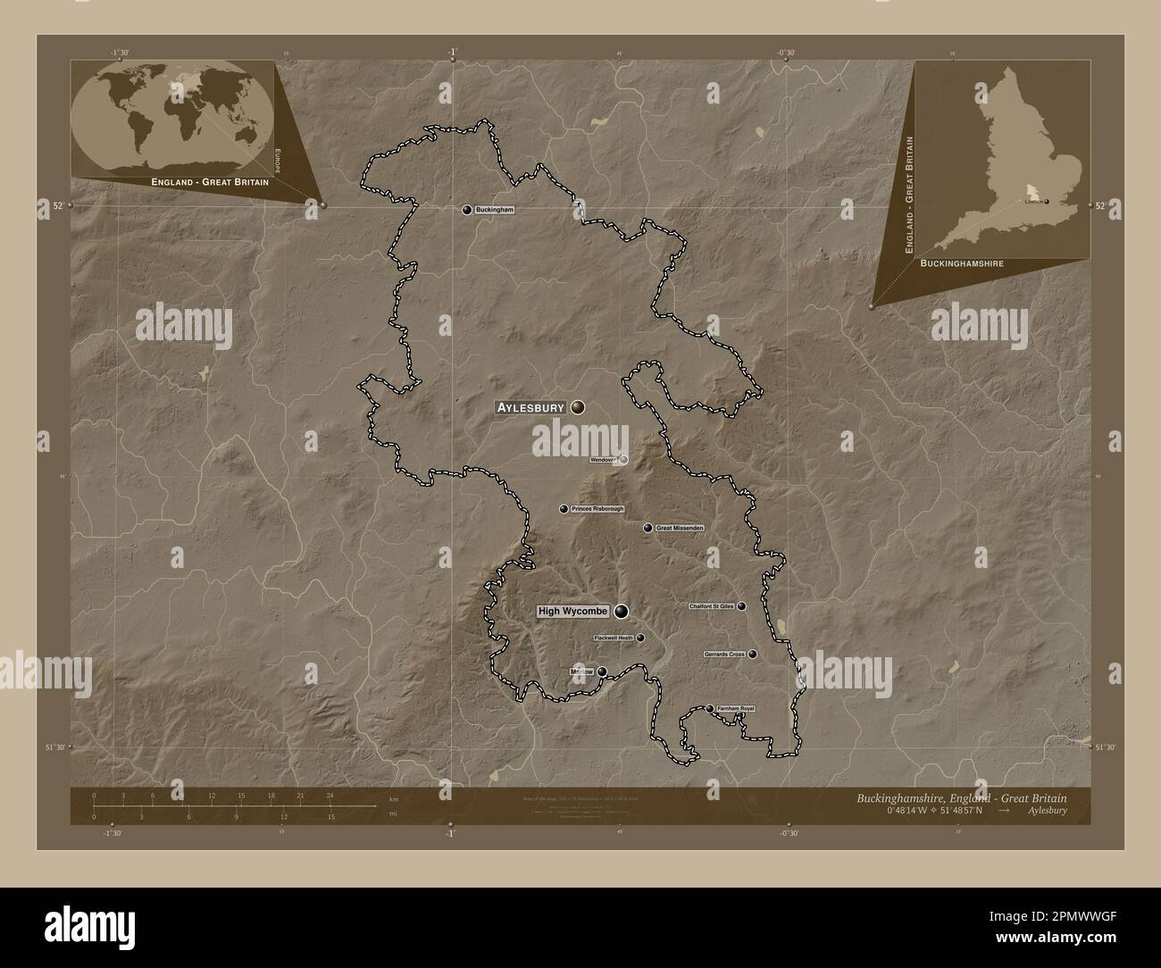 Buckinghamshire, administrative county of England - Great Britain ...