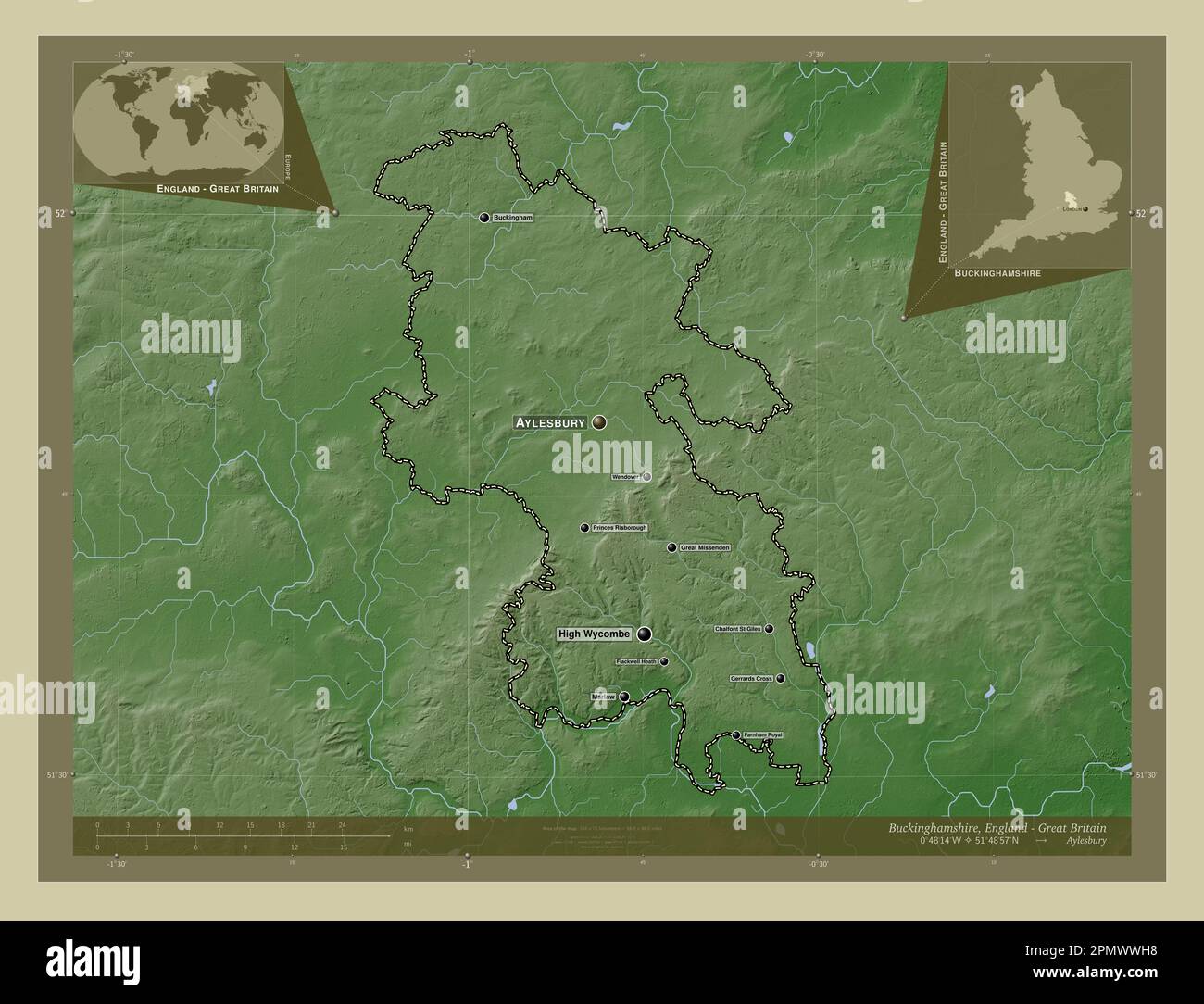 Buckinghamshire, administrative county of England - Great Britain ...