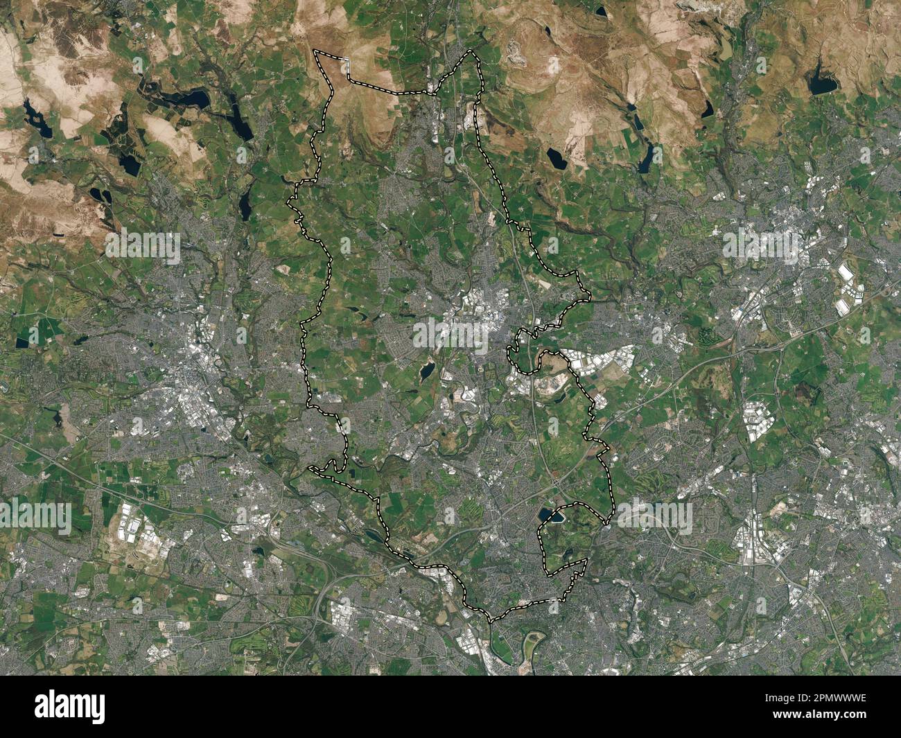 Bury, administrative county of England - Great Britain. High resolution ...