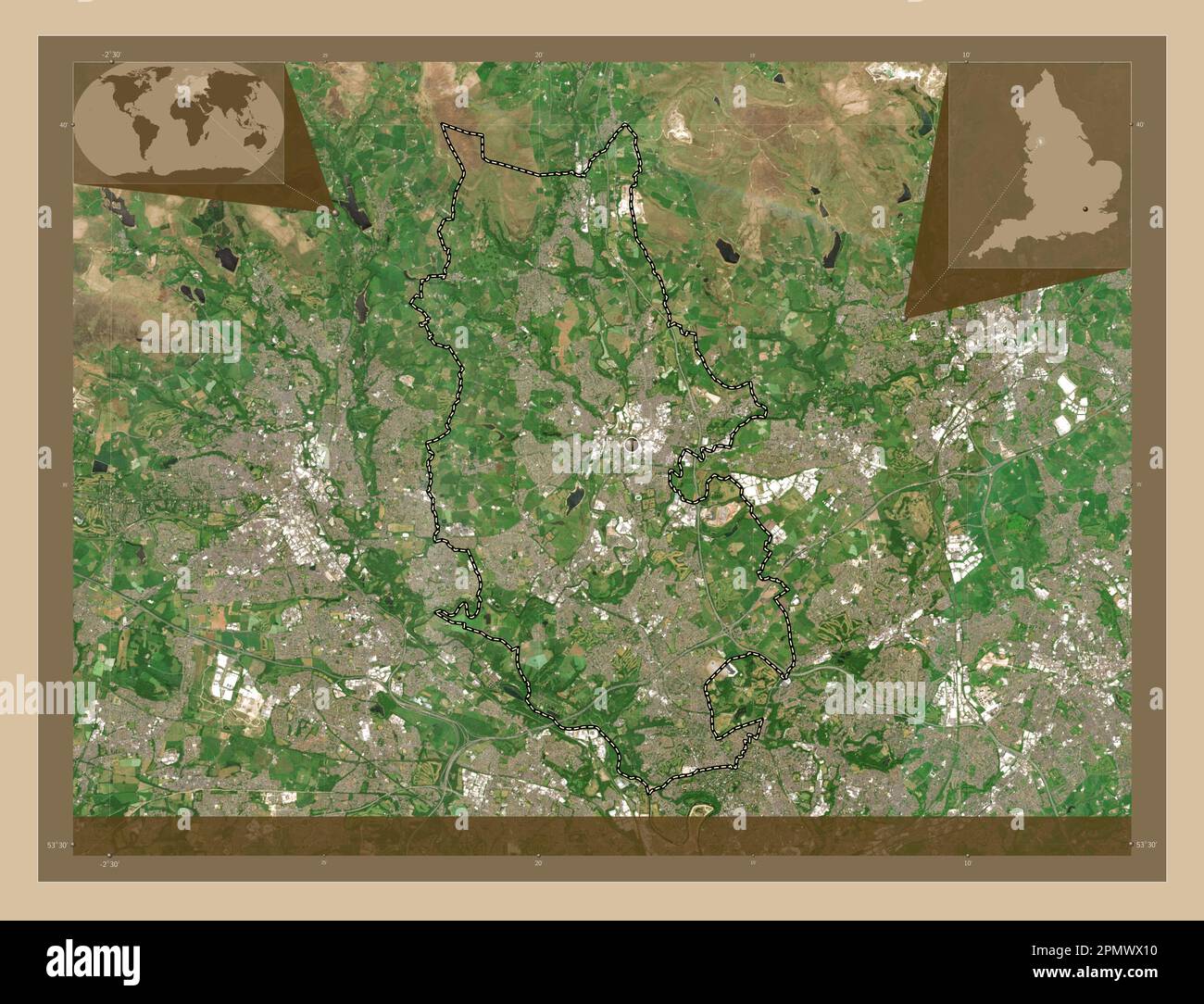 Bury, administrative county of England - Great Britain. Low resolution ...