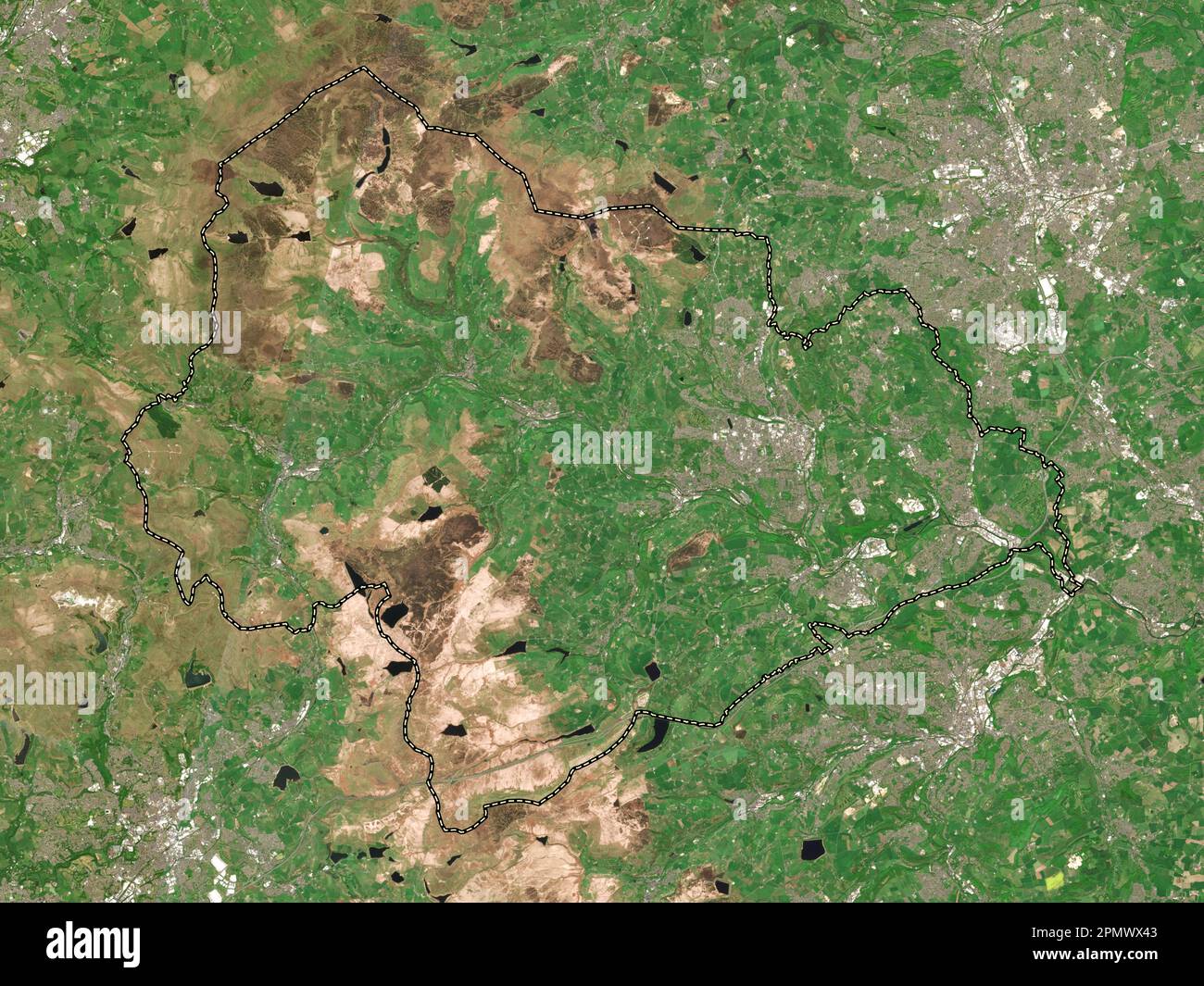 Calderdale, administrative county of England - Great Britain. Low ...