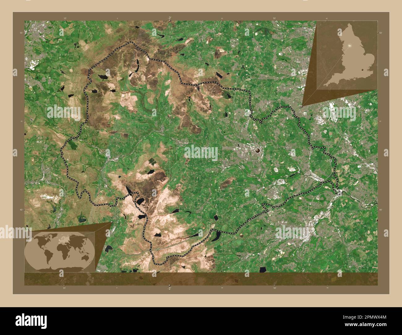 Calderdale, administrative county of England - Great Britain. Low ...